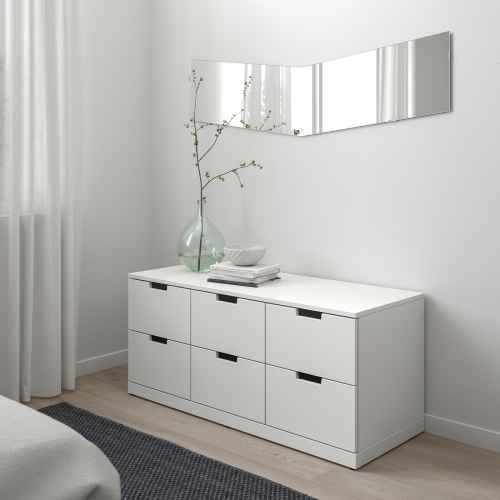 IKEA NORDLI Chest of 6 Drawers 120x54cm White